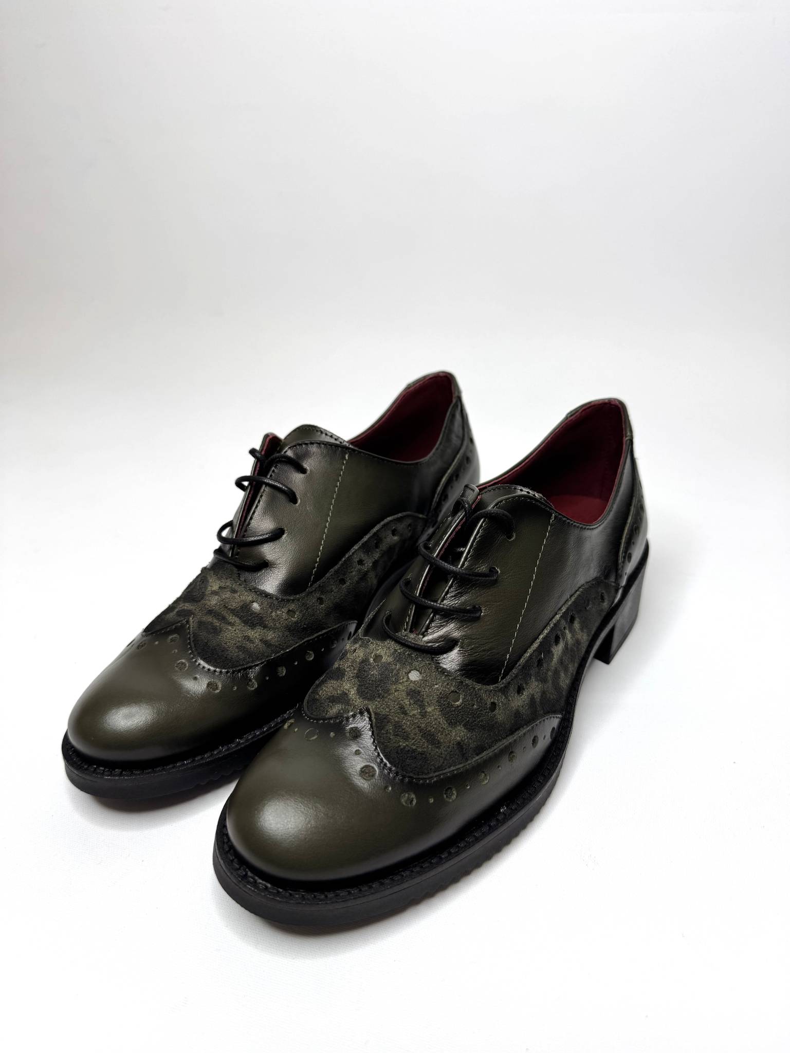 JOSE SAENZ Green & Leopard Print Shoe – Women’s Fashion by Katriona