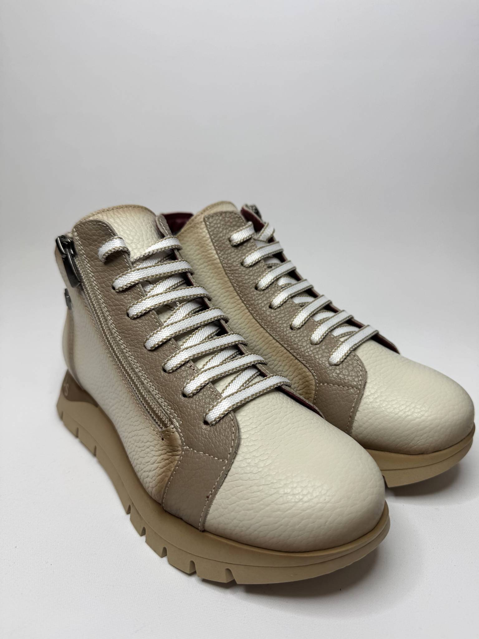 JOSE SAENZ Taupe High Trainers – Women’s Fashion by Katriona
